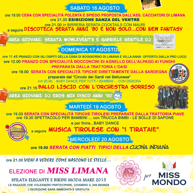 Pro Loco Limana - eventi e manifestazioni a Limana > Festa a Limana ...